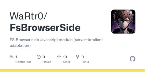 Github Wartr0fsbrowserside Fs Browser Side Javascript Module
