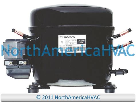 Embraco Ffu130hax Replacement Refrigeration Compressor 1 3 Hp R 134a R134a 115v North America Hvac