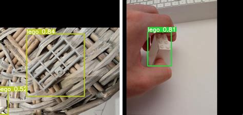 Sample LEGO Brick Detection Results Done By YOLOv Small Model Trained