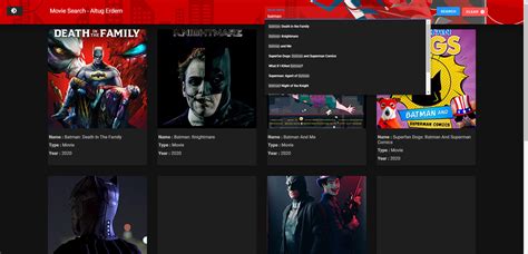 Github Erdemaltug Movie Search Dynamic Movie Search From Omdb Api