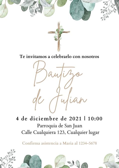 8 Ideas De Etiquetas Para Bautizo Invitaciones De Bautizo Gratis