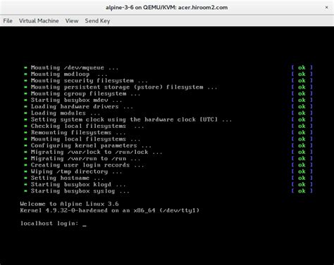 AlpineLinux Install AlpineLinux Narrow Escape