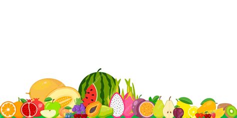 Conjunto De Frutas Sandía Piña Melocotón Limón Vegetariano Naranja