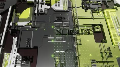 Premium Photo D Render Close Up View Of Pc Motherboard Colorful And Details