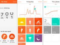 ý tưởng step counter ui ux và minh họa kinh doanh để lưu hôm nay thiết kế ứng dụng android