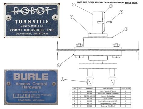 Turnstile Parts