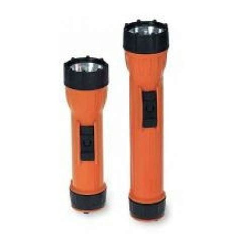Orange Safety Flashlight 2d Ea