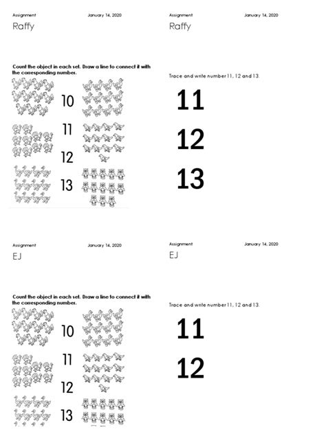 11 13 Worksheets Pdf Educational Stages Public Services
