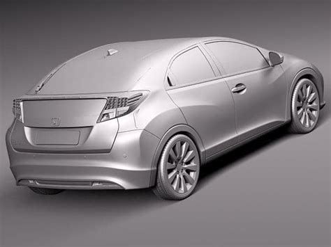 Honda Civic 2012 3d Model By Squir