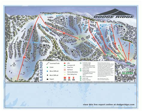 Dodge Ridge Ski Map Alltrips