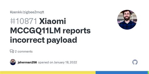 Xiaomi Mccgq11lm Reports Incorrect Payload · Issue 10871 · Koenkk