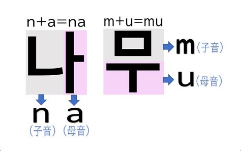 独学で韓国語ハングルの仕組みと覚え方子音母音合成母音