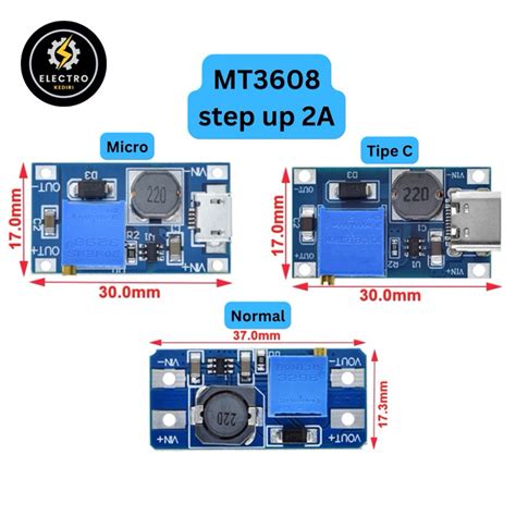 Jual Modul Step Up 2a Mt3608 Tipe C Micro Usb Stepup 2 A 3608 Dc To Dc Shopee Indonesia