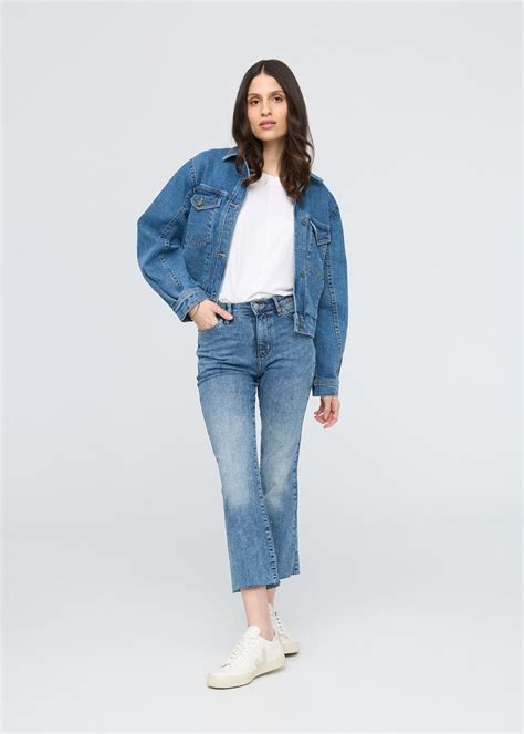 Womens Stretch Denim Kick Flare Jean