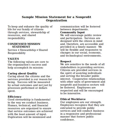 Document Control Mission Statement