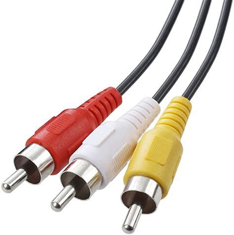 Directv Rca 6 Ft Audio Video Composite Input Cables Dvd Vcr Sat Gaming Consoles Yellow White Red