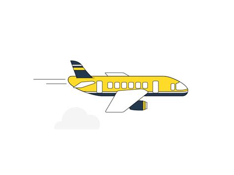 Airplane Animation Animation Motion Design Animation Fly 