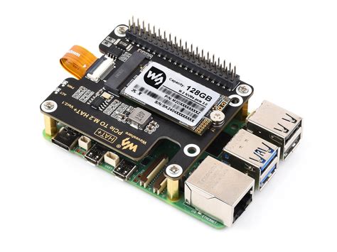 树莓派5 Pcie转m 2转接板 Pi5专用转接板 Nvme协议m 2接口硬盘 高速读写 Hat 标准