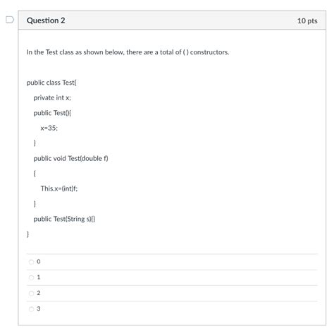 Solved Which Of The Following Javadoc Comments Is Correct