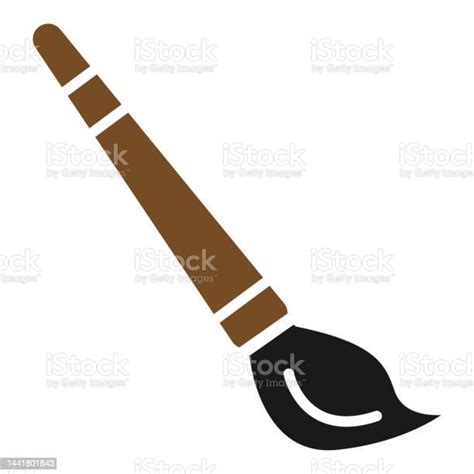 페인트 브러시 아이콘 로고 디자인 템플릿 벡터 고립 된 그림 가사 집안일에 대한 스톡 벡터 아트 및 기타 이미지 가사 집안일 공예 디자인 Istock