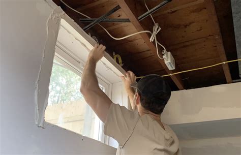 How To Install A Drywall Return No Trim And Window Sill On A Basement