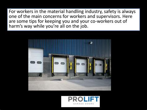 ppt 6 important loading dock safety tips powerpoint presentation