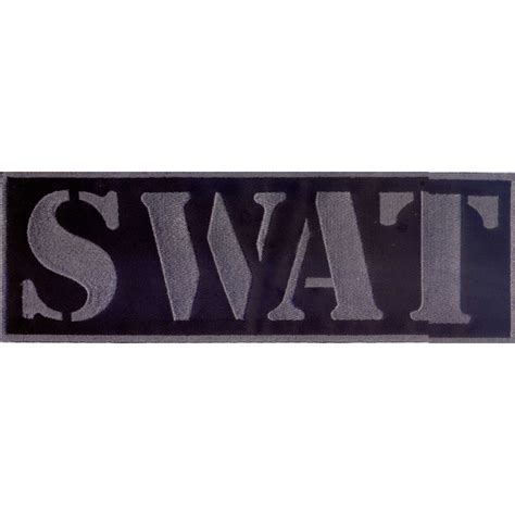 Bordado Swat Tarja Cinza