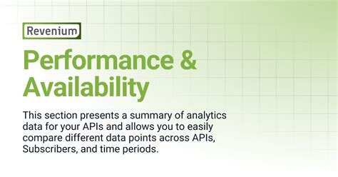Performance And Availability Revenium Developer Docs
