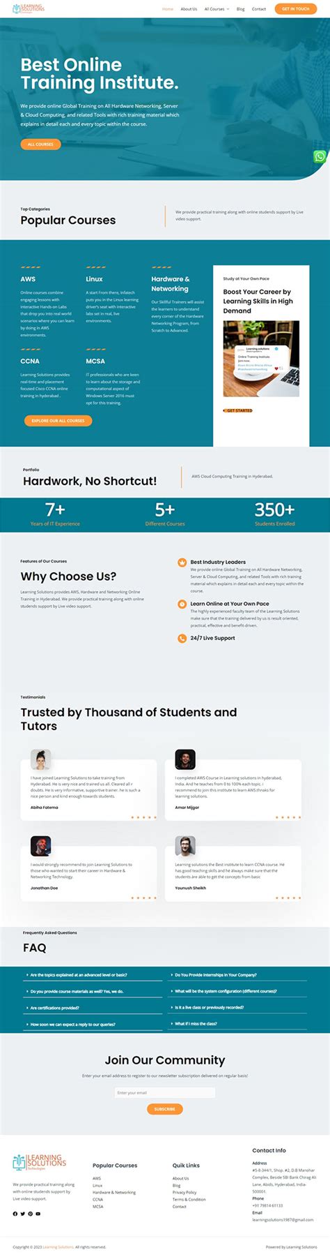 Online It Training Course Aws Linux Ccna Etc On Behance