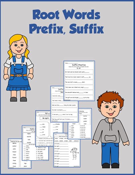 Root Word Prefix Suffix Practice Etsy