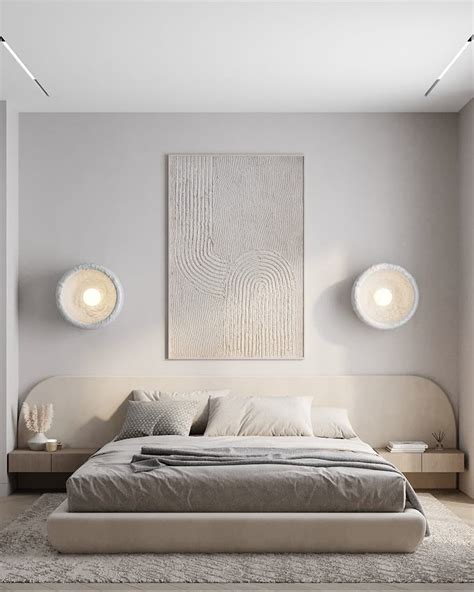 Современная спальня в светлых тонах ЖК Прайм Парк в 2024 г Интерьеры спальни Белый интерьер