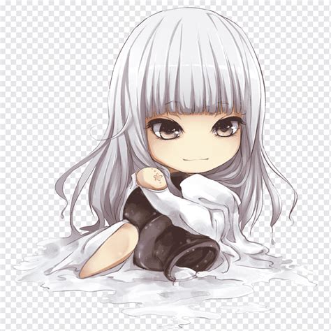 애니메이션 꼬마 물병 자리 그림 조디악 물병 자리 Cg 아트 워크 흑발 만화 Png Pngwing