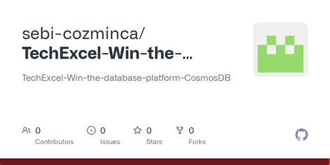 Techexcel Win The Database Platformindexmd At Main · Sebi Cozmincatechexcel Win The Database