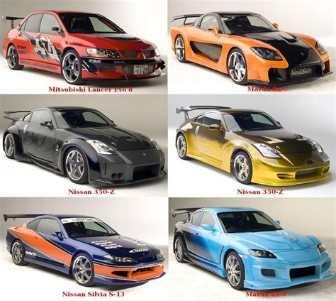 Tokyo Drift Cars Car Modification Inspiration Colorful Modified Cars