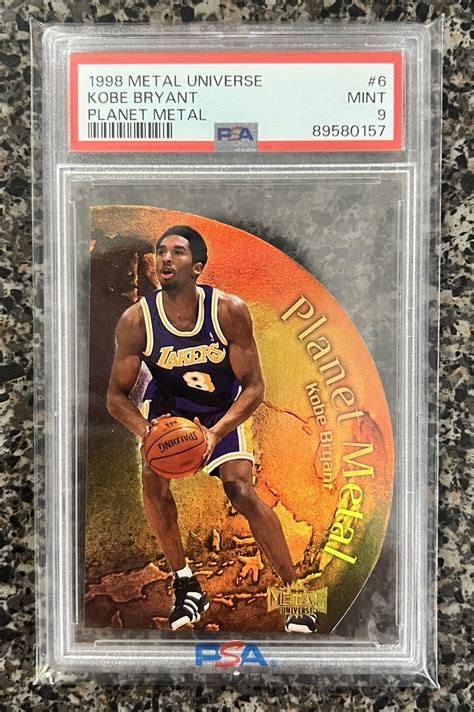 Kobe Bryant 1998 Metal Universe Planet Metal Price Guide Sports Card