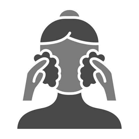 얼굴 치료 아이콘 프리미엄 벡터