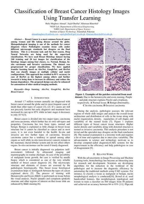 Pdf Classification Of Breast Cancer Histology Images Using Transfer Learning