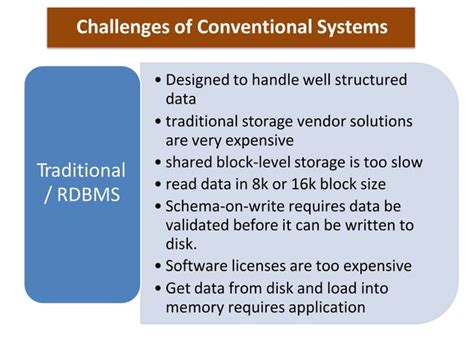 Challenges Of Conventional Systems Pptx