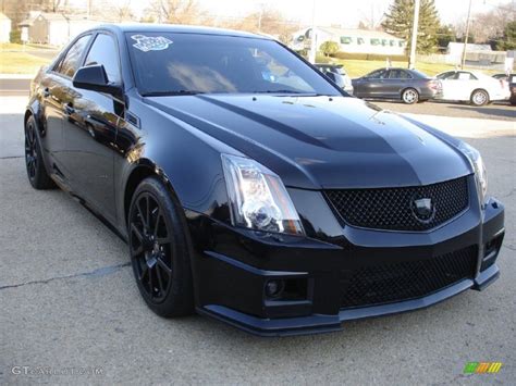 Black Ice Metallic 2011 Cadillac Cts V Sedan Black Diamond Edition