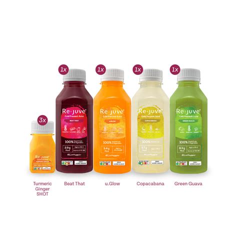 Anti Oxidant Bundle 3 Days Re Juve Cold Pressed Juice Singapore