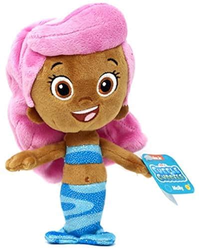 Nick Jr Bubble Guppies Plush Bubble Molly Sparkly Stuffed Bean Figure