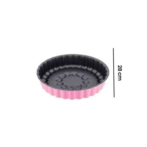 Papilla İnci Kek Kalıbı Pembe 26 Cm