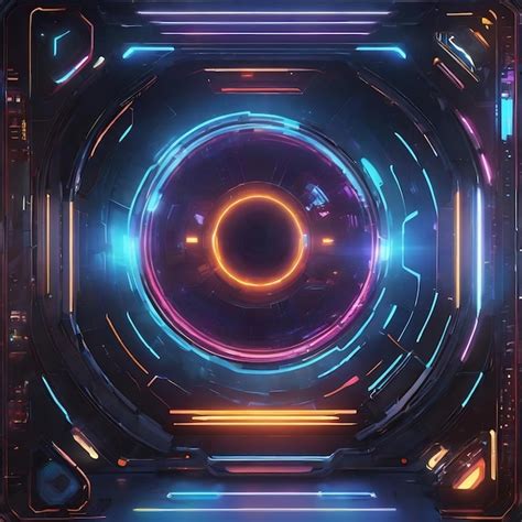 Premium Photo Futuristic Abstract Hudset Of Sci Fi Modern User Interface 3d Rendering Raster