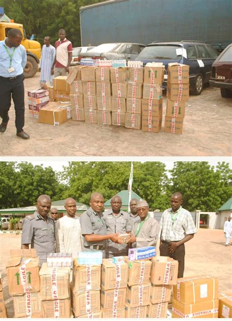Customs Hand Over 73 Cartons Of Fake Codeine Syrup To Nafdac Photos