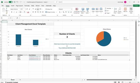 Free Client Management Excel Template [ How To Use It] Foyer