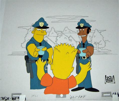 Original Production Cel Simpsons 1867270744