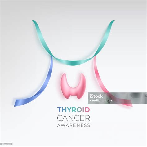 갑상선 암 인식의 달 벡터 일러스트 레이 션 갑상선 동맥과 리본 1월에 대한 스톡 벡터 아트 및 기타 이미지 1월 5월 9월 Istock