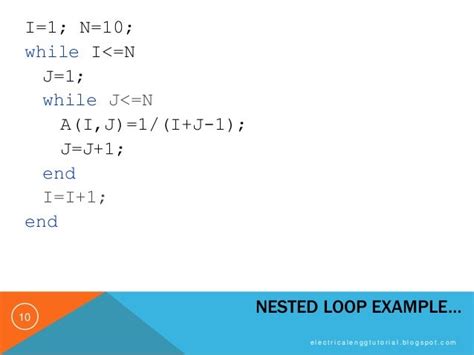 Matlab Programming Loop Control Part 2