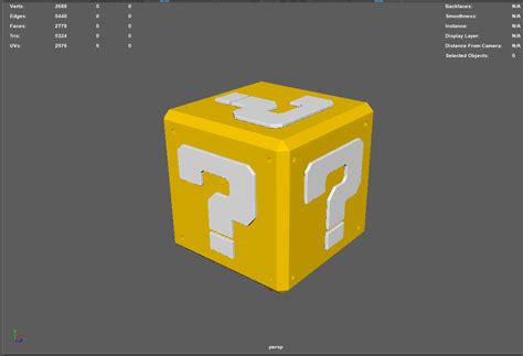 Mario Mystery Box Free Low Poly 3d Model On Behance