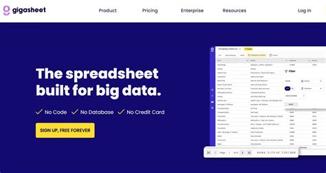 Gigasheet The Spreadsheet Built For Big Data Steemhunt
